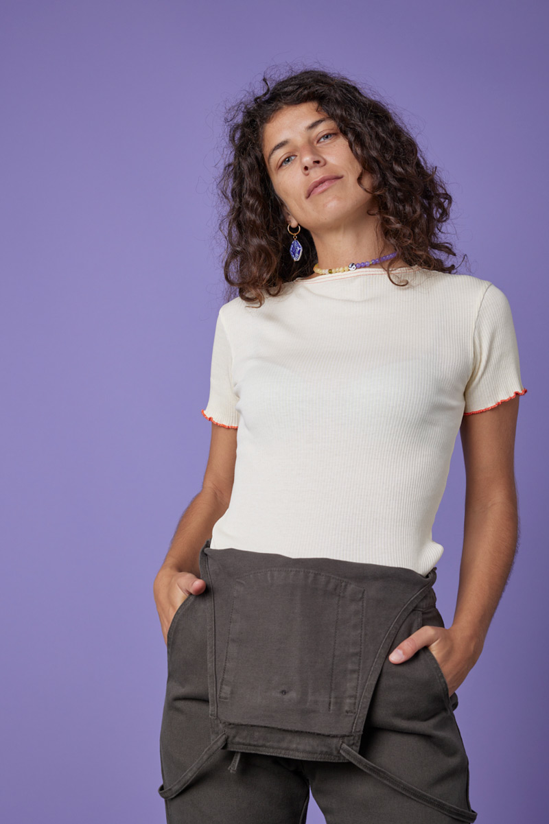 T-Shirt Capucine - Winter White - Tee-shirts - Graine Clothing